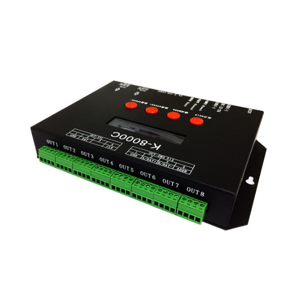 בקר שליטה ותכנות לפסי לד - K-8000 PIXEL LED CONTROLLER | PRODJ