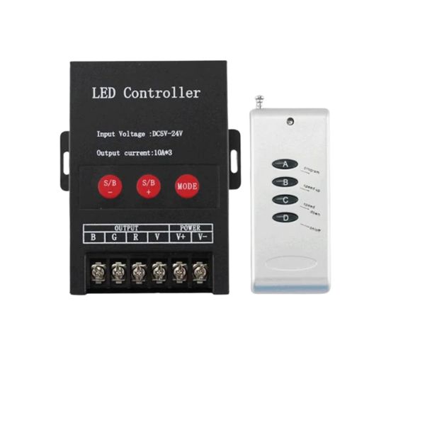 MAIN 3CH RGB LED CONTORLLER - בקר שליטה לפסי לד כולל שלט | PRODJ
